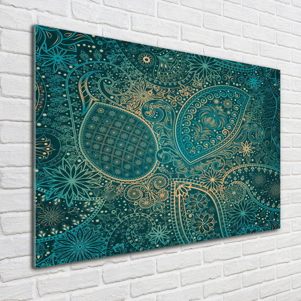 BohoLiving Glasbild Ornamente Hintergrund | Wayfair.de
